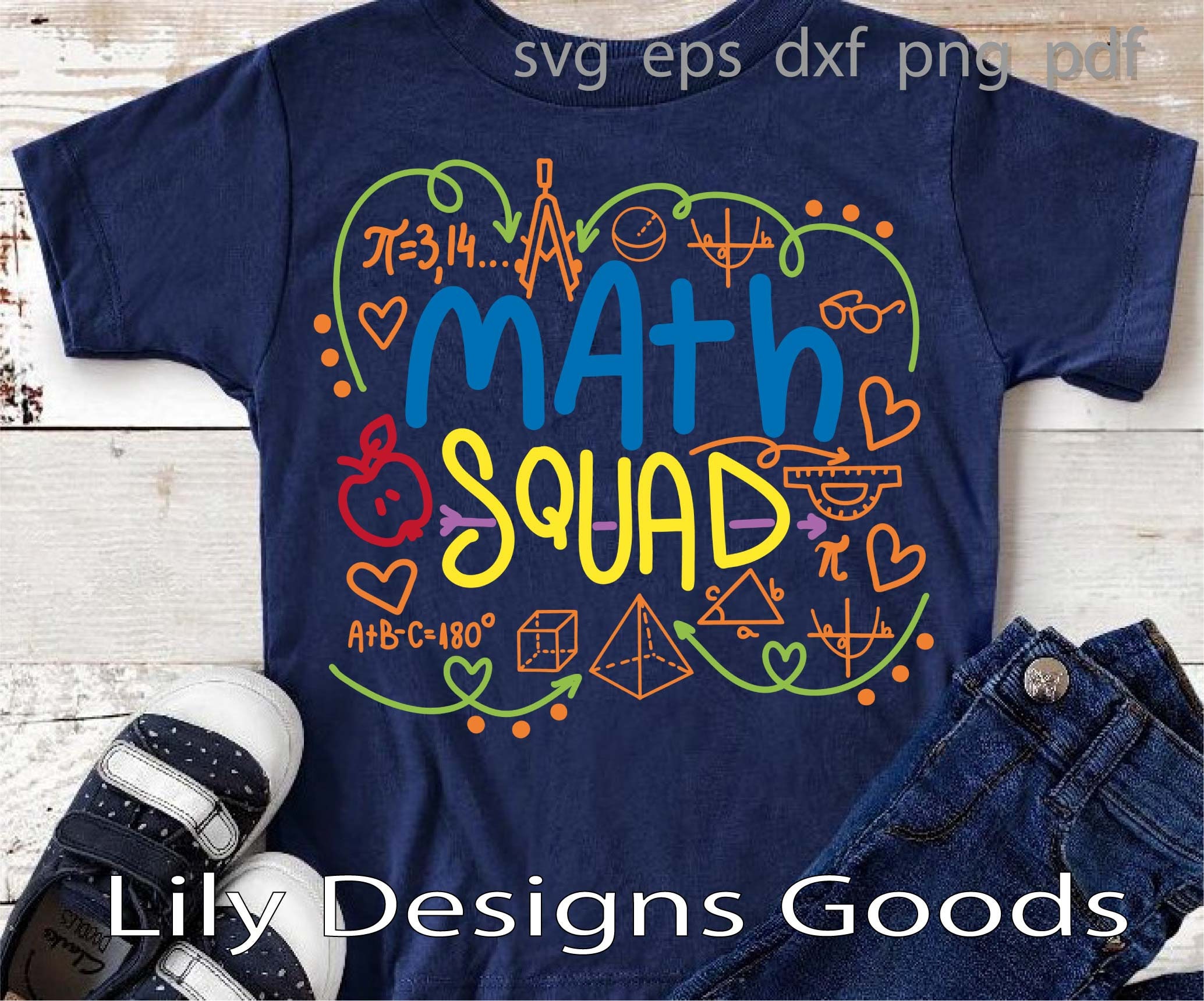 Math Squad Svg Teacher Svg Cut File Math Svg Math Svg | Etsy