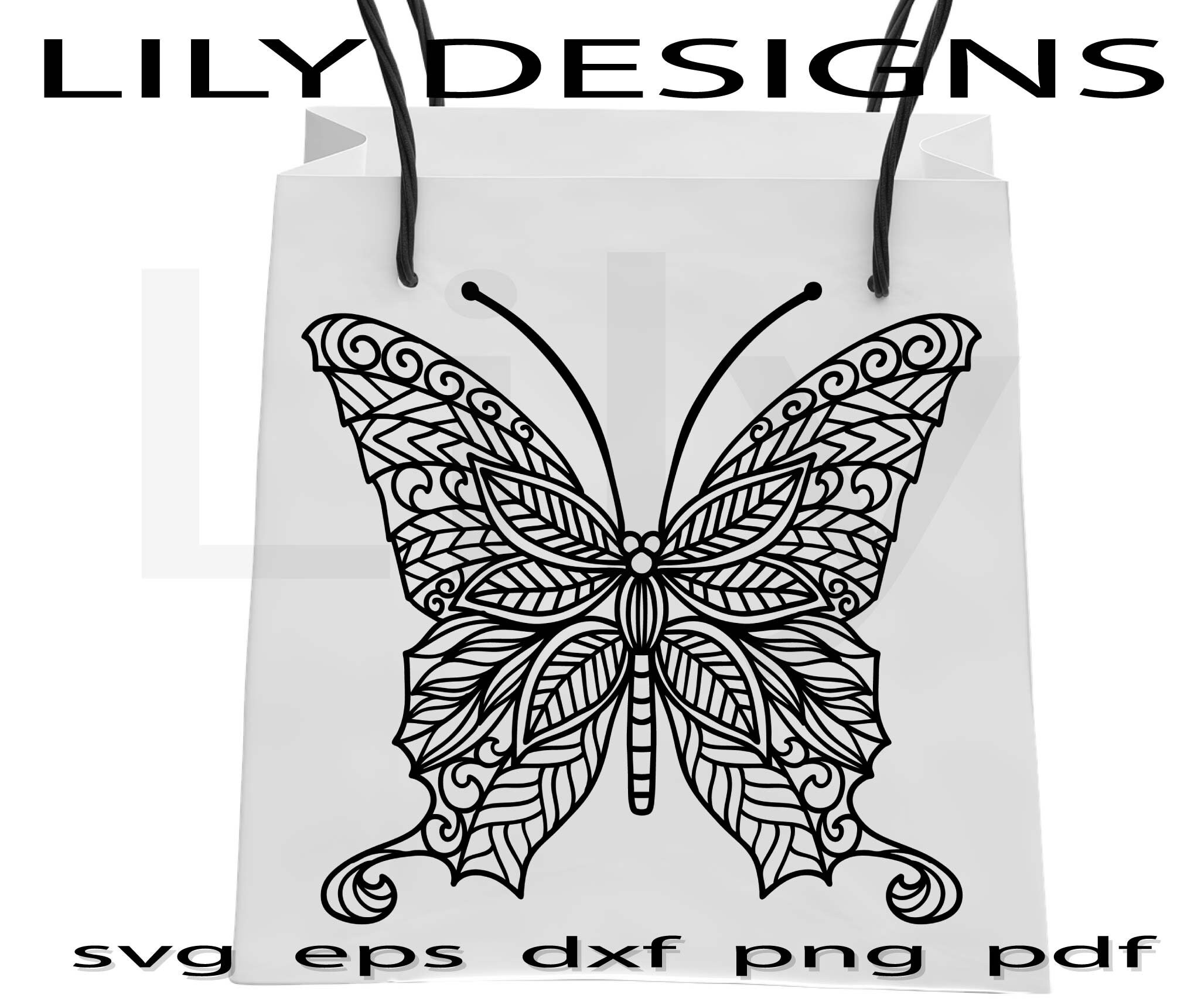 Butterfly Mandala Svg Butterfly Svg Mandala Svg Butterfly | Etsy