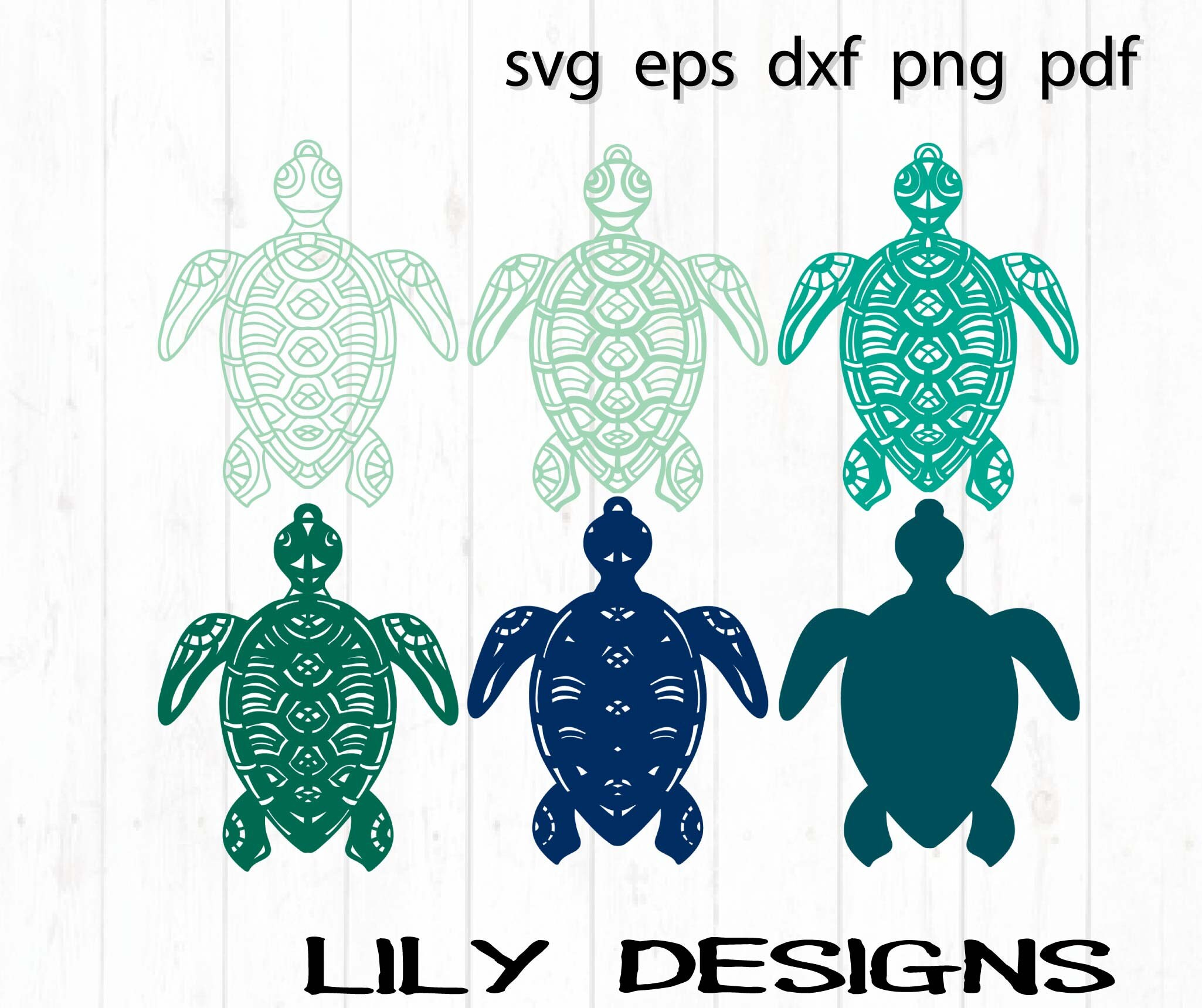 Sea Turtle Svg 3d Mandala Svg 3d Turtle Layered Turtle Svg - Etsy