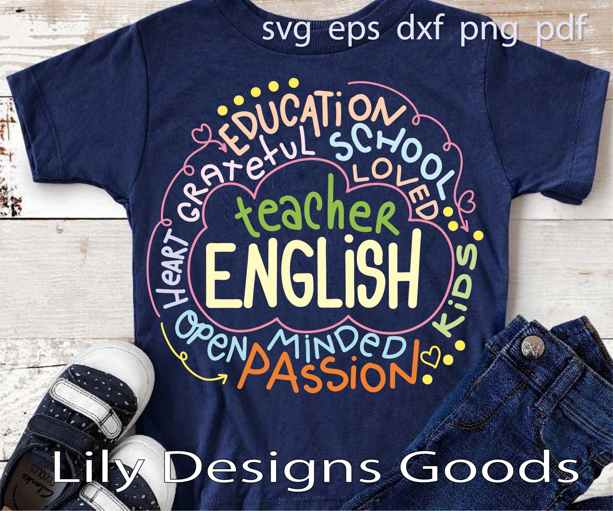 English Teacher Svg Professor Cut file Shirt University | Etsy