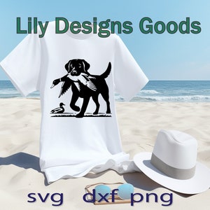 Black Dog Svg, Labrador Retriever Duck Hunting Outdoor Png PNG DXF ...