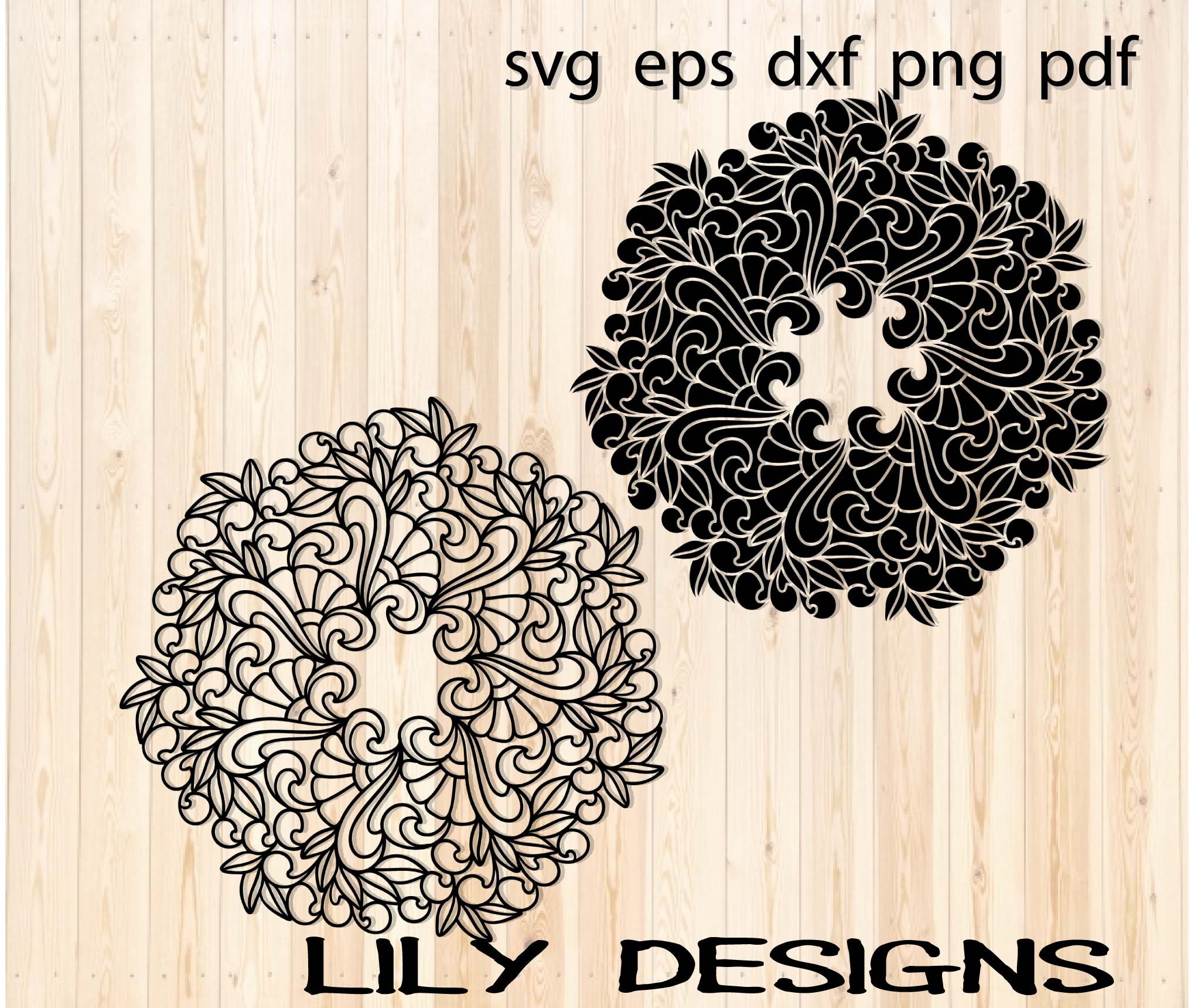 Flower Wreath Svg Floral Wreath Svg Wreath Svg Floral Frame | Etsy