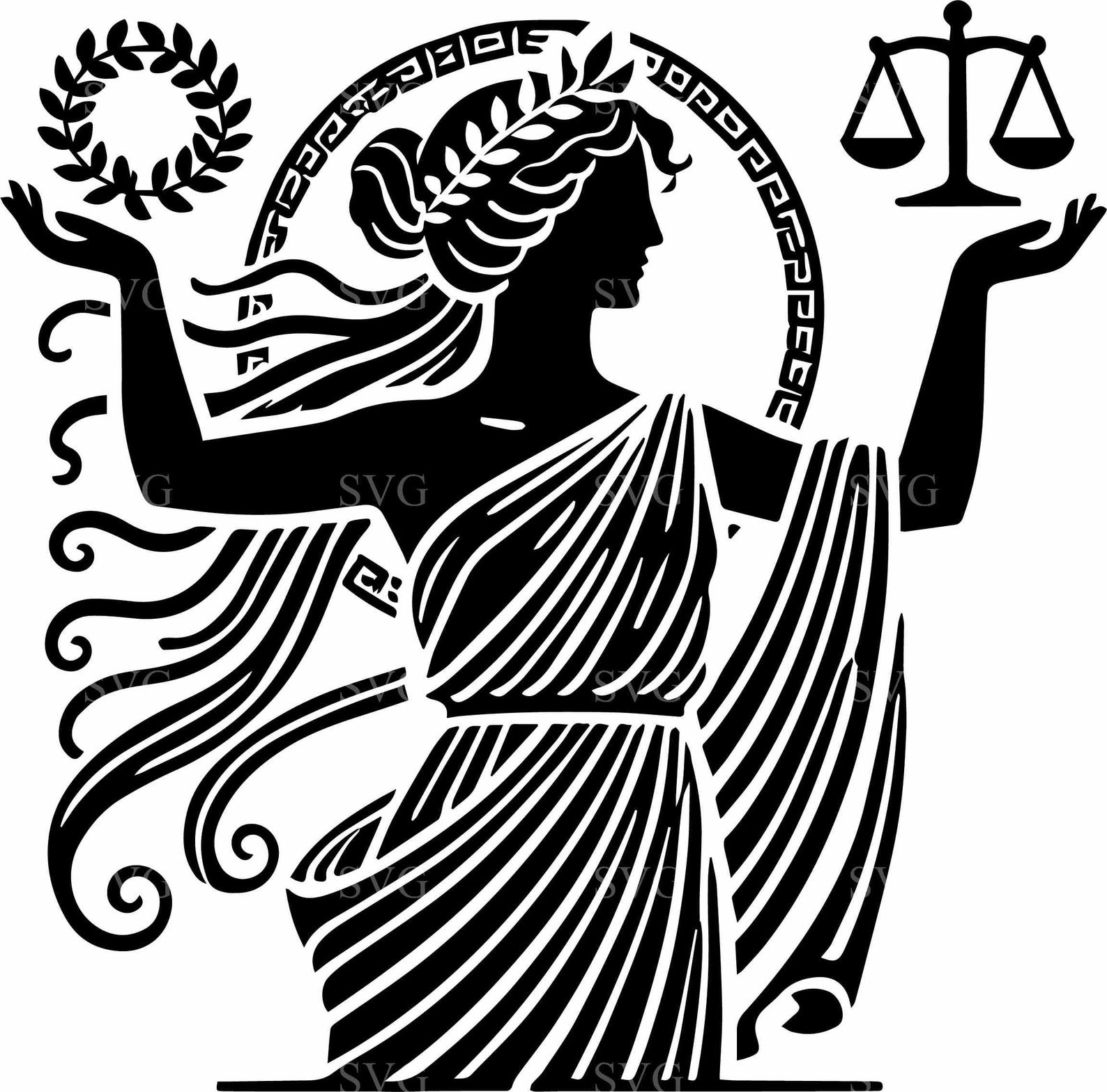 Ancient Greek Goddesses SVG 4 Cut File | Mythological Trio Silhouette ...