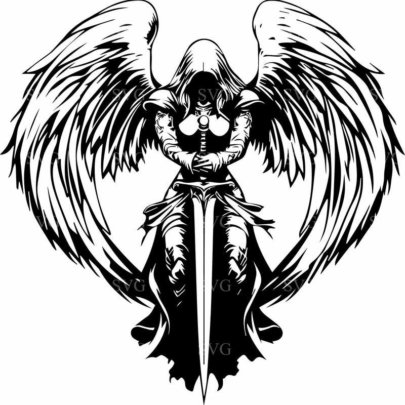Angel Warrior Armor Svg - Etsy