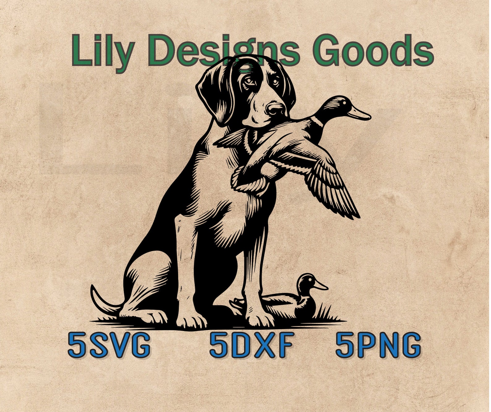 Hunting Dog With Duck SVG Cut File Bundle Perfect for Cricut ...