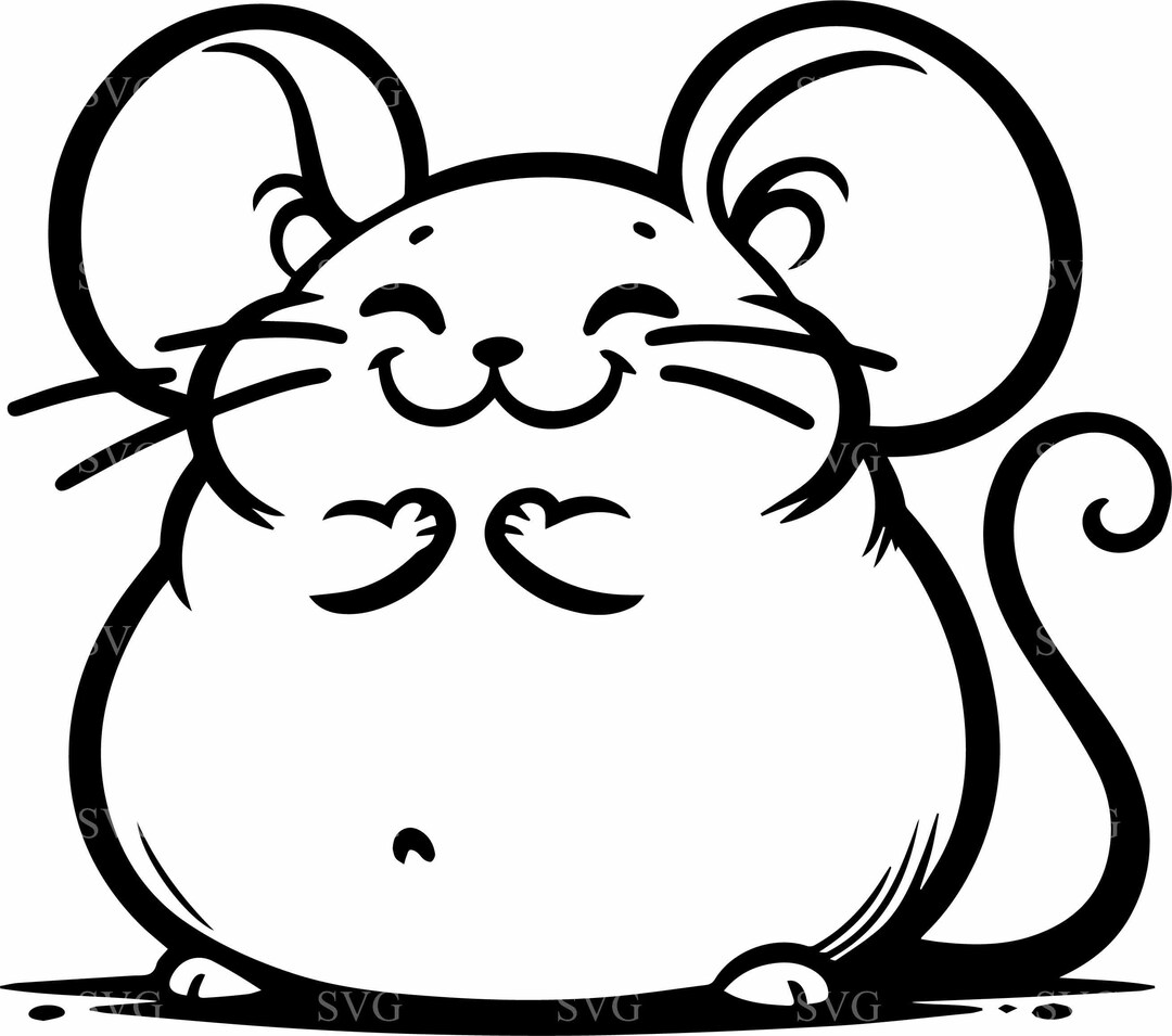 7 Chubby Mouse SVG 7 Cut File - Cute Mouse Clipart for Cricut ...