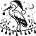 7 Santa Stork SVG – 7 Christmas Stork With Gifts and Lights, Festive ...