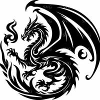 High Quality Dragon Scene SVG Bundle, Dragon Scene Dxf, Dragon Scene ...