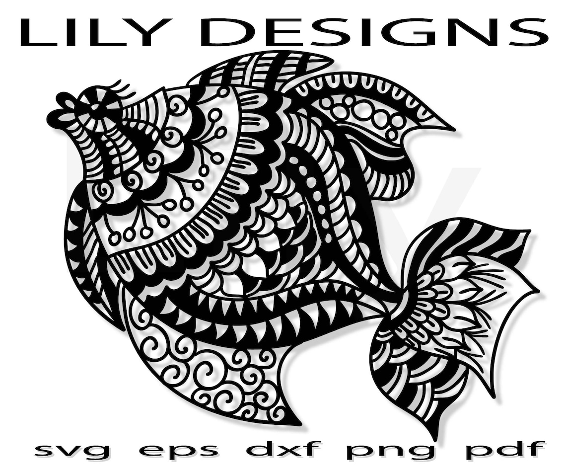 Mandala Svg Fish Svg Mandala Fish Svg Fish Mandala Svg - Etsy