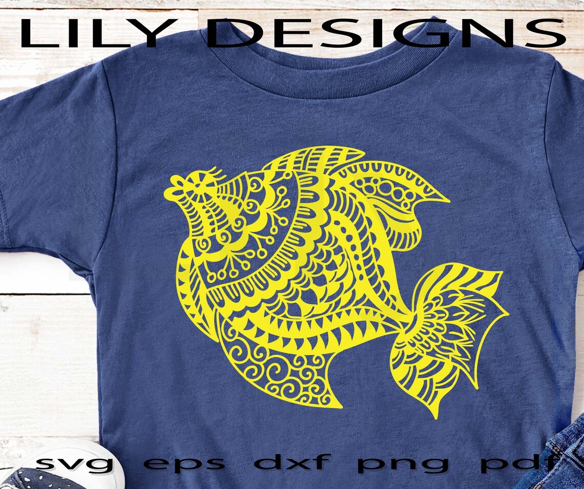 Mandala Svg Fish Svg Mandala Fish Svg Fish Mandala Svg | Etsy