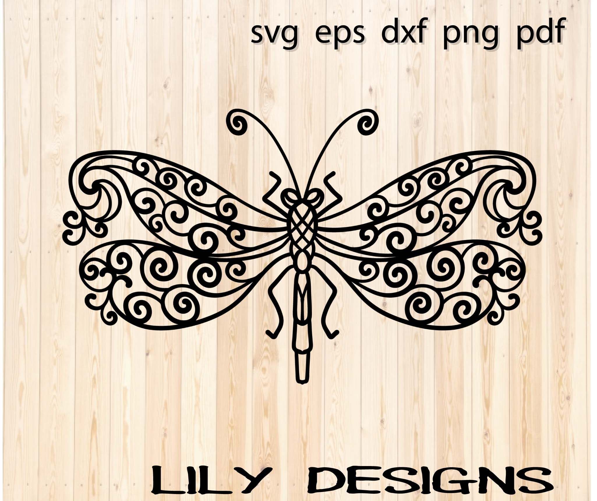 Dragonfly Mandala Svg | Etsy