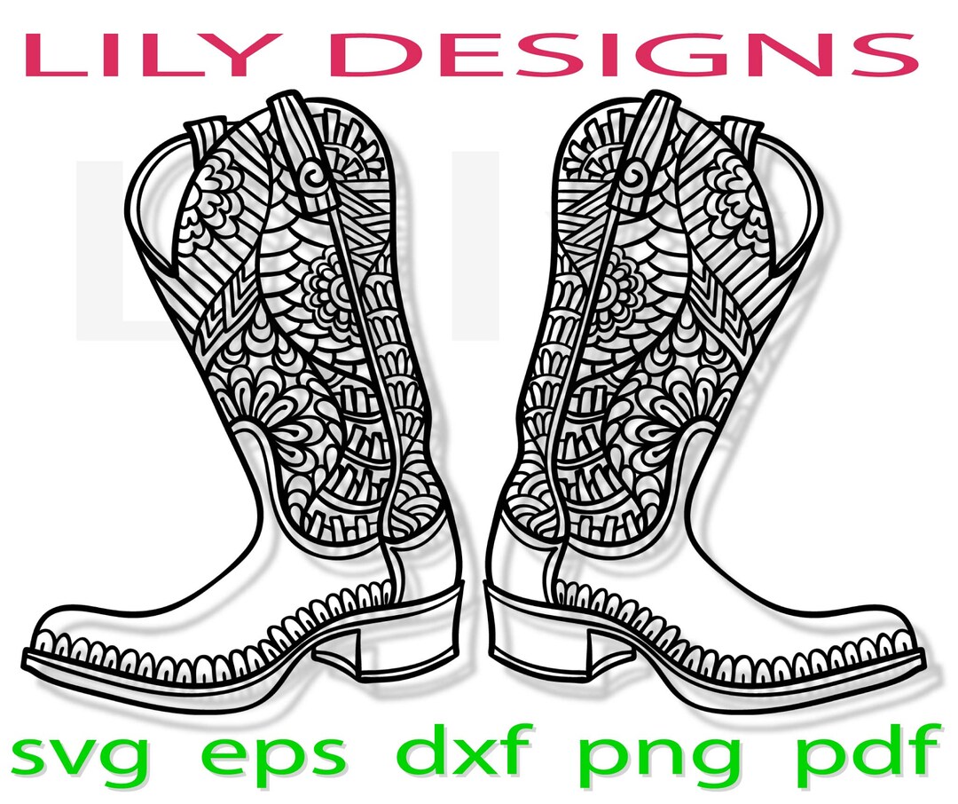 Botas de vaquero svg, vaquero svg, vaquera svg, sombrero de vaquero svg ...