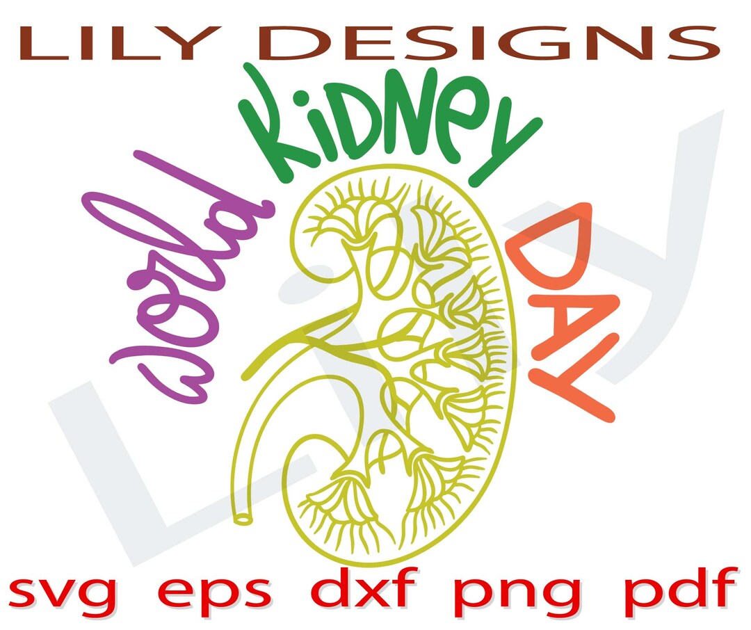 Kidney Svg, World Kidney Day, Kidney Donor, Kidney Disease Svg ...