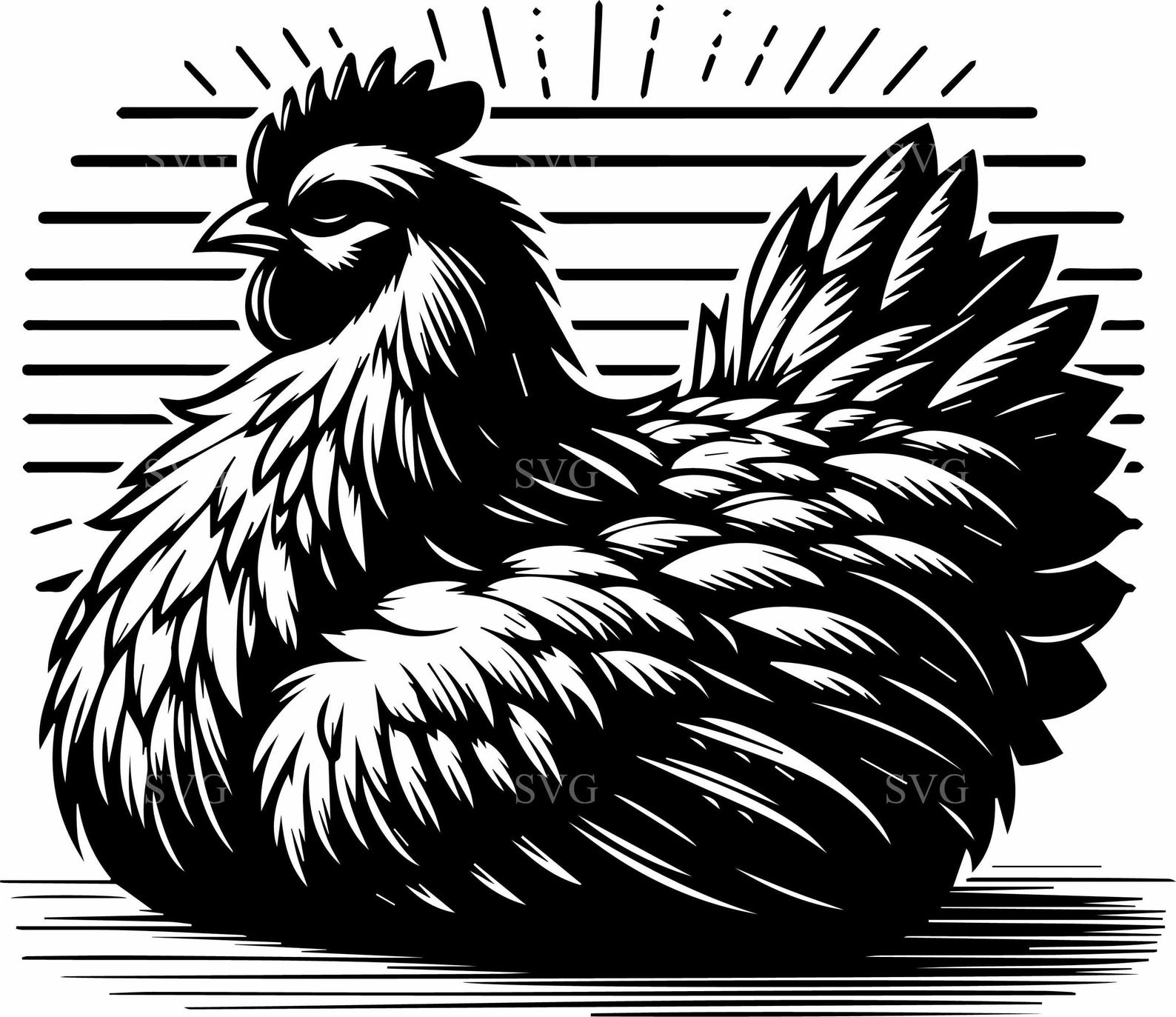 7 Chicken Coop SVG – 7 Sunrise Farm Hen Cut File – Rustic Barn ...
