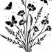 9 Wildflower SVG Cut File | Rustic Floral Silhouette (9 Designs) - Etsy