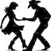 Western Dance SVG, 6 Cowboy Cowgirl Line Dance Silhouette, Country ...