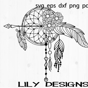 Dreamcatcher Svg Boho Feather Dream Catcher Png Native American Files ...