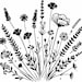 9 Wildflower SVG Cut File | Rustic Floral Silhouette (9 Designs) - Etsy