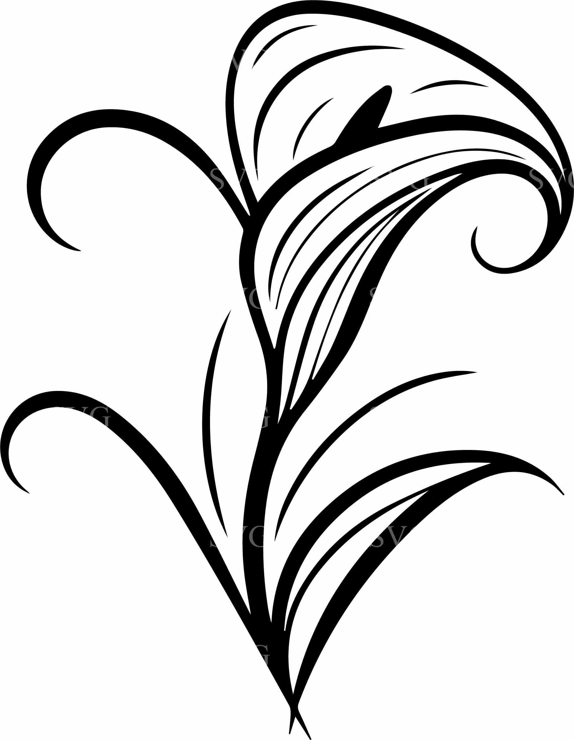 6 Calla Lily SVG, Elegant Floral Cut File, Decorative Flower Silhouette ...