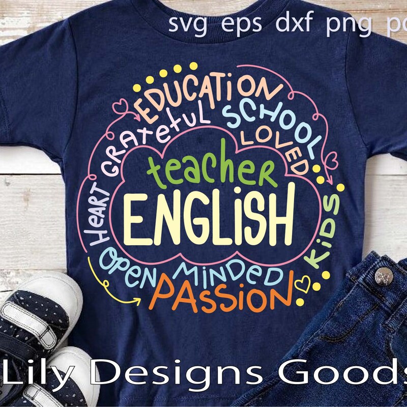 English Teacher Svg - Etsy