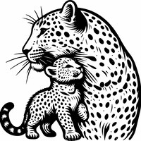 Wild Cats Clip Art: 110 PNG Images (300 Dpi) - Etsy