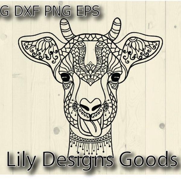 Zentangle Goat - Etsy