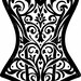 5 Corset SVG Cut File, Elegant Vintage Corset Design for Cricut and ...