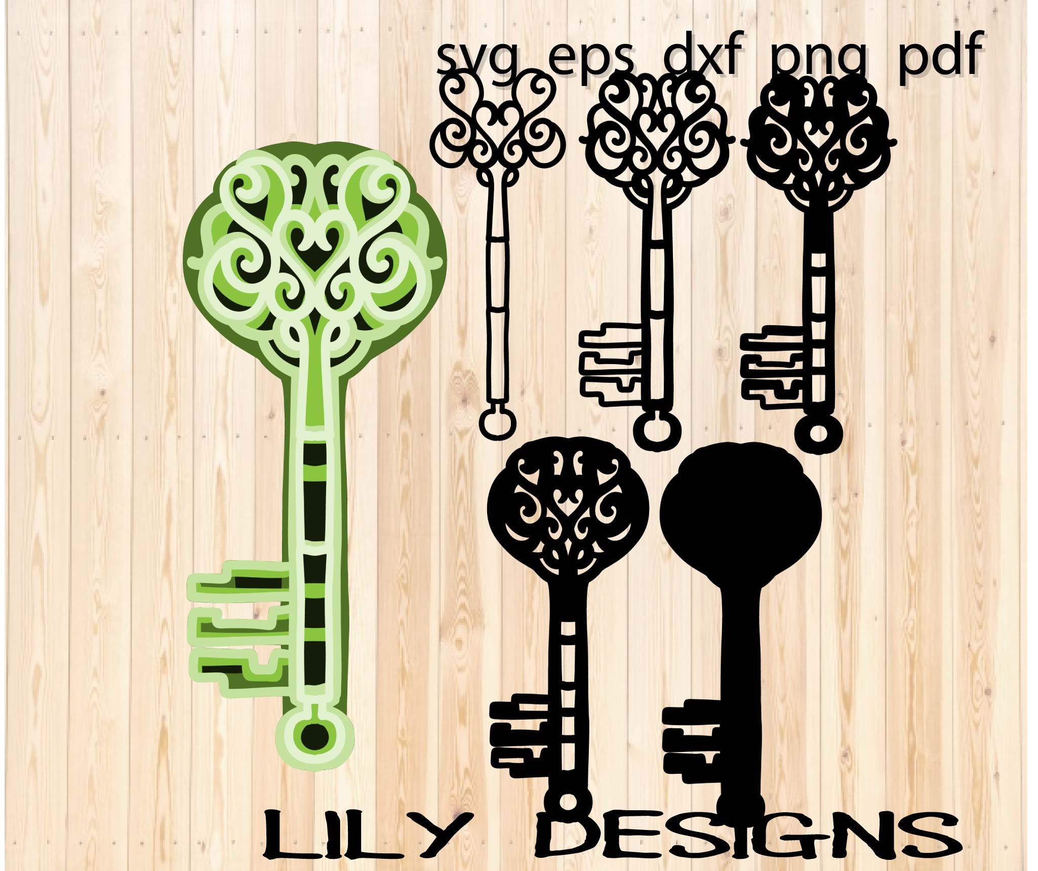 Laser Cut Key DXF Heart Key SVG - Etsy UK