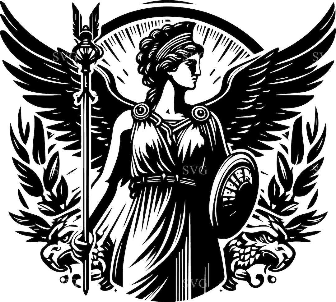 7 Greek Goddess SVG PNG – 7 Athena Silhouette Clipart for Cricut ...