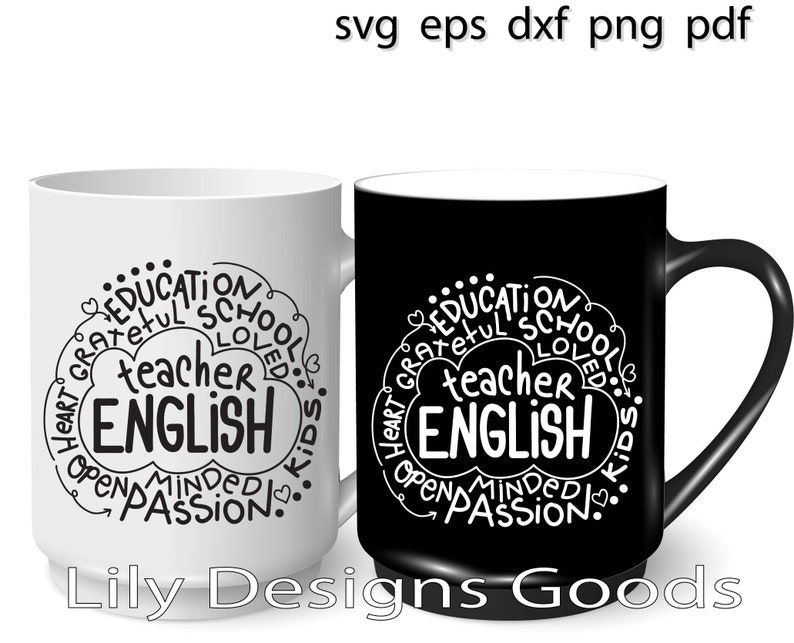 English Teacher Svg Teacher Svg School Svg English Teacher - Etsy