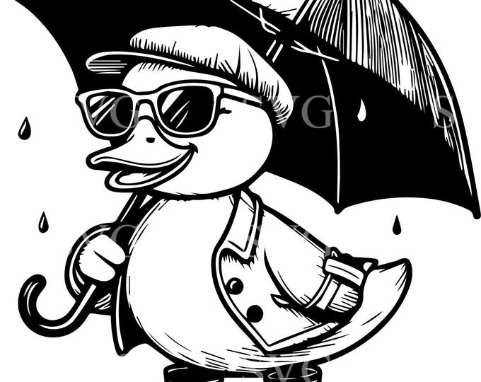 Rainy Day Duck Craft Template - Etsy Singapore