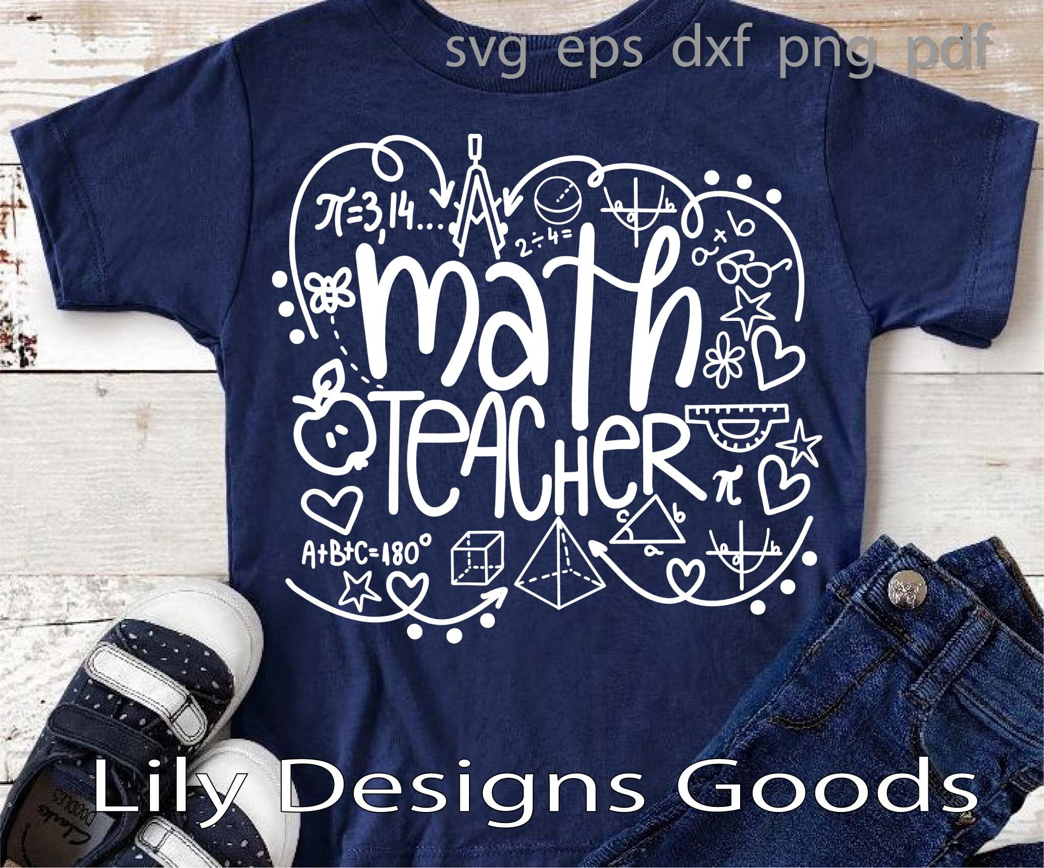 Math Teacher Svg Teacher Svg Cut File Math Svg Math Svg - Etsy