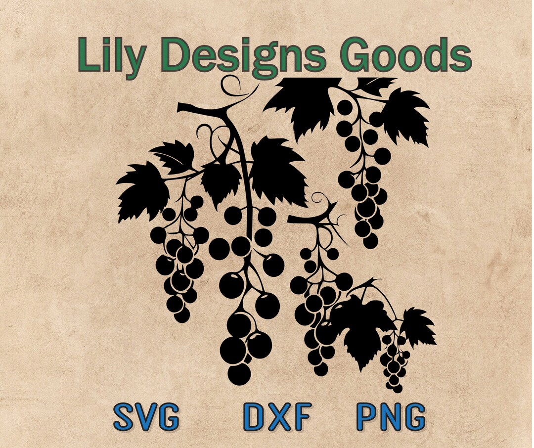 Grapevine Svg PNG DXF Wine Vinery Vineyard Farm Sign Glowforge Decor ...