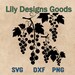 Grapevine Svg PNG DXF Wine Vinery Vineyard Farm Sign Glowforge Decor ...