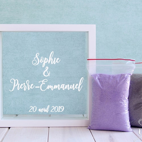 Personalized Wedding Sand Ceremony Photo Frame With Sand - Etsy