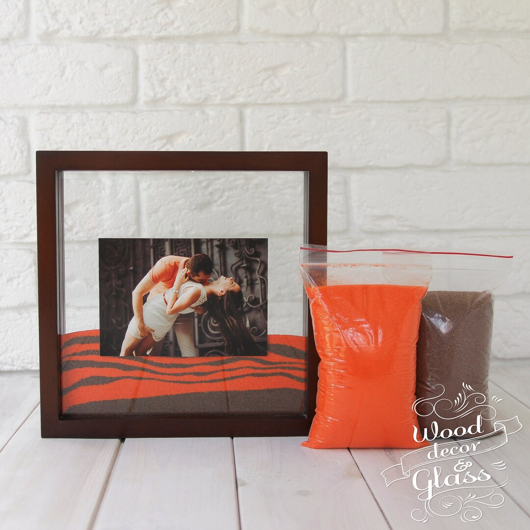 Wedding Sand Ceremony Photo Frame With Sand - Unity Sand Ceremony With ...