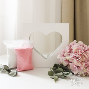 Wedding Sand Ceremony Heart Frame With Sand-unity Sand Ceremony Set ...