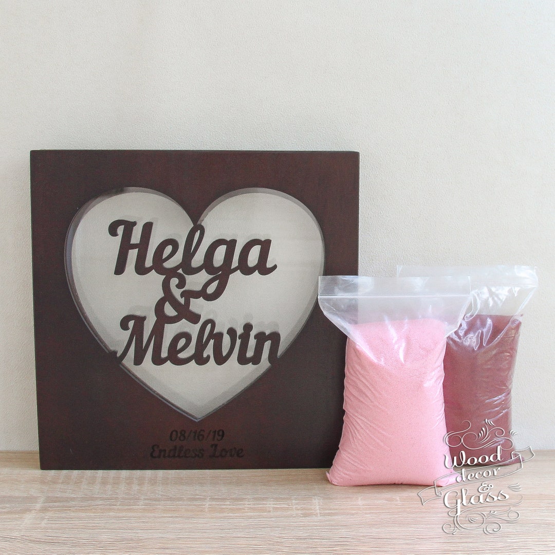 Personalized Wedding Sand Ceremony Set Personalized Unity Sand Ceremony ...