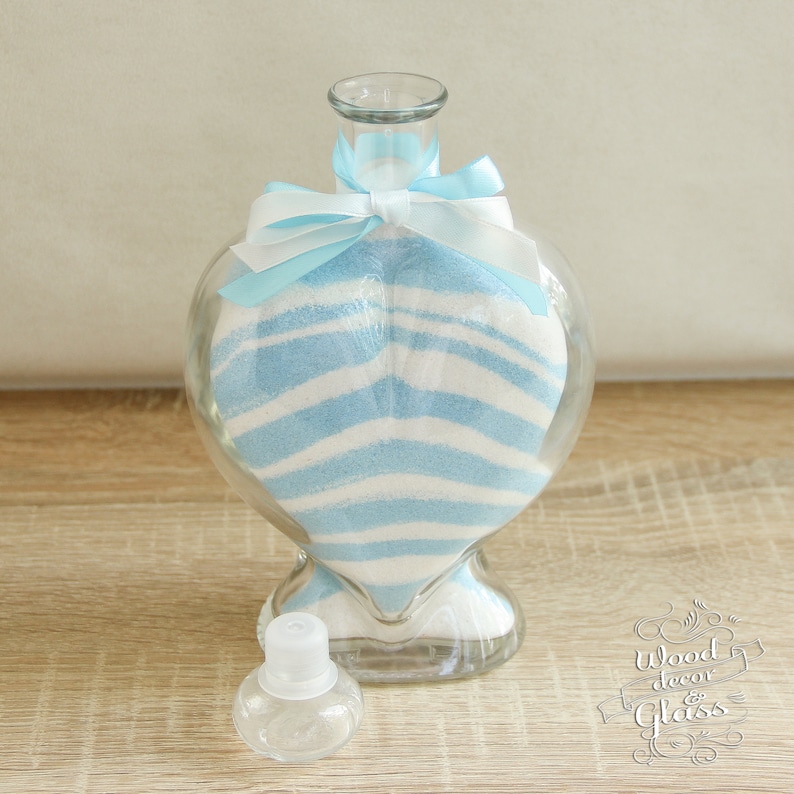 Sand Ceremony Set / Wedding Set / Unity Sand Ceremony / Heart Bottle ...