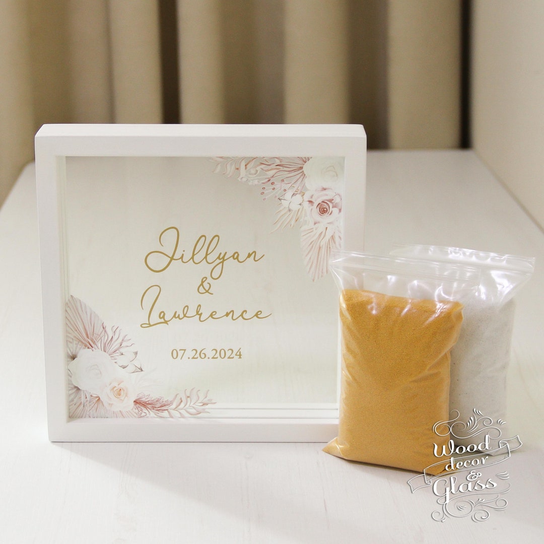 Boho Beach Wedding Sand Ceremony / Sand Ceremony Set for Wedding / Unity Sand Frame ...