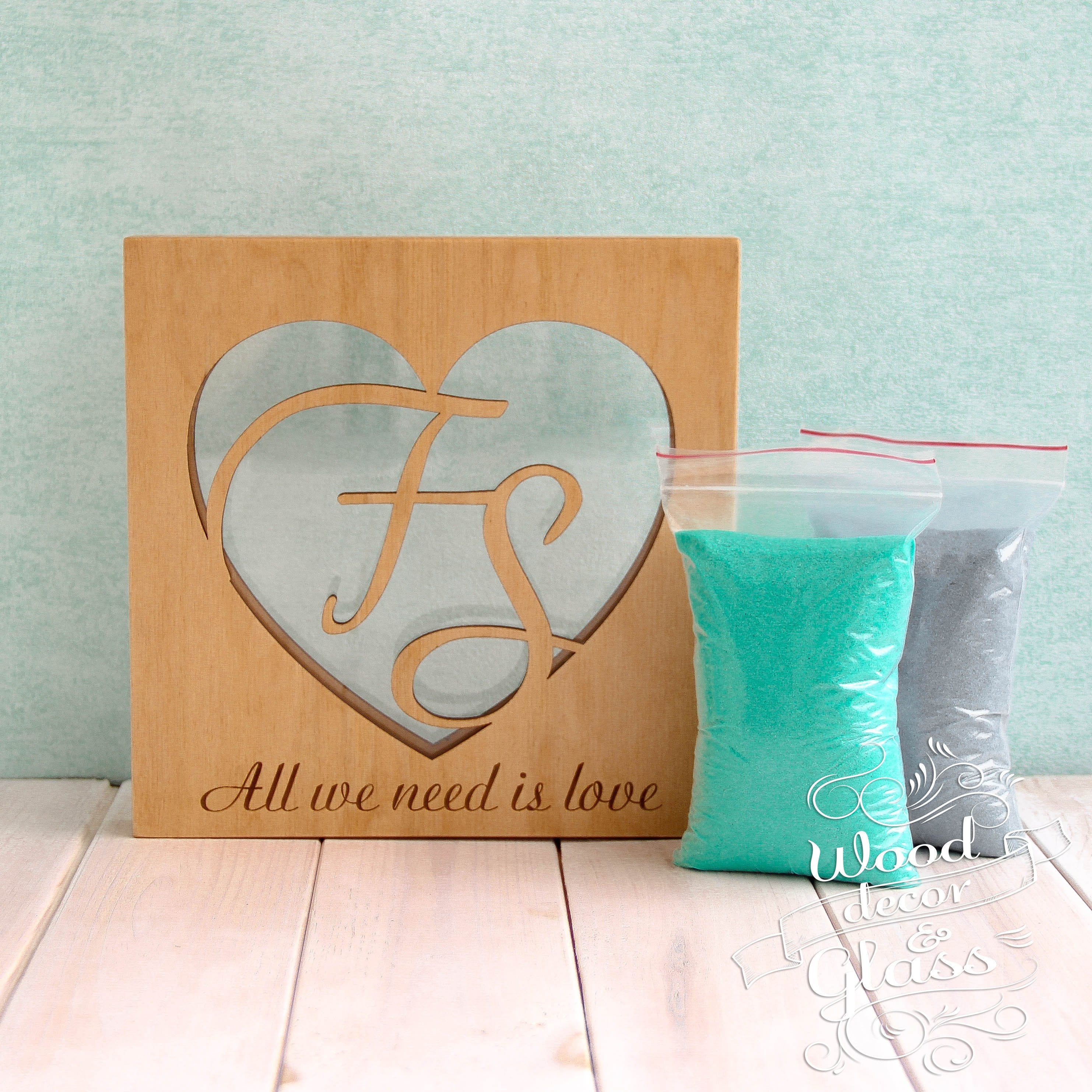 Personalized Wedding Sand Ceremony Set - Personalized Unity Sand ...