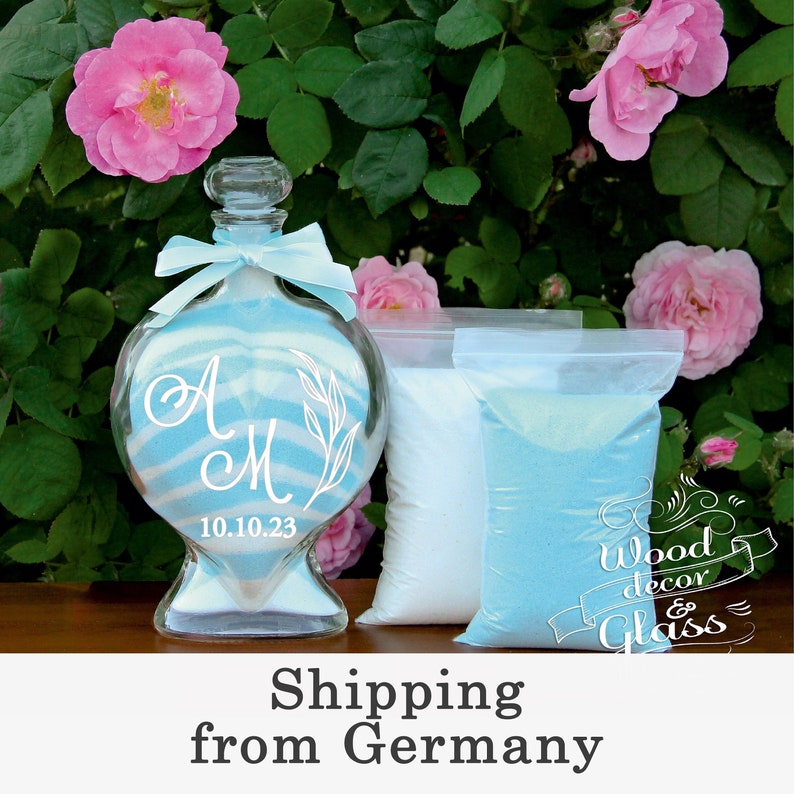 Sand Ceremony Set / Wedding Set / Unity Sand Ceremony / Heart Bottle ...
