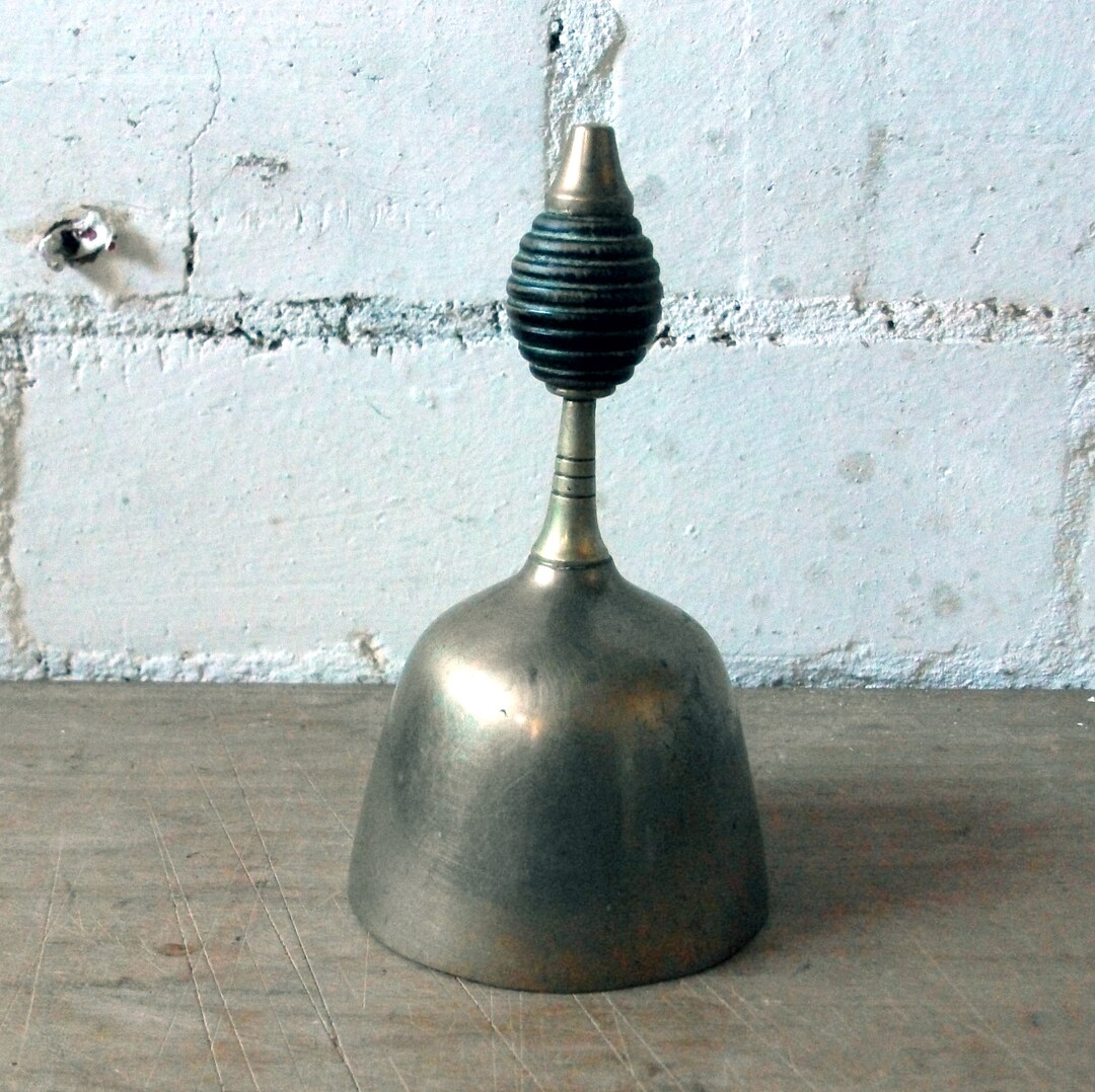 Brass, Copper Alloy/bronze Bell With Ebonised Beehive Knop. Antique ...