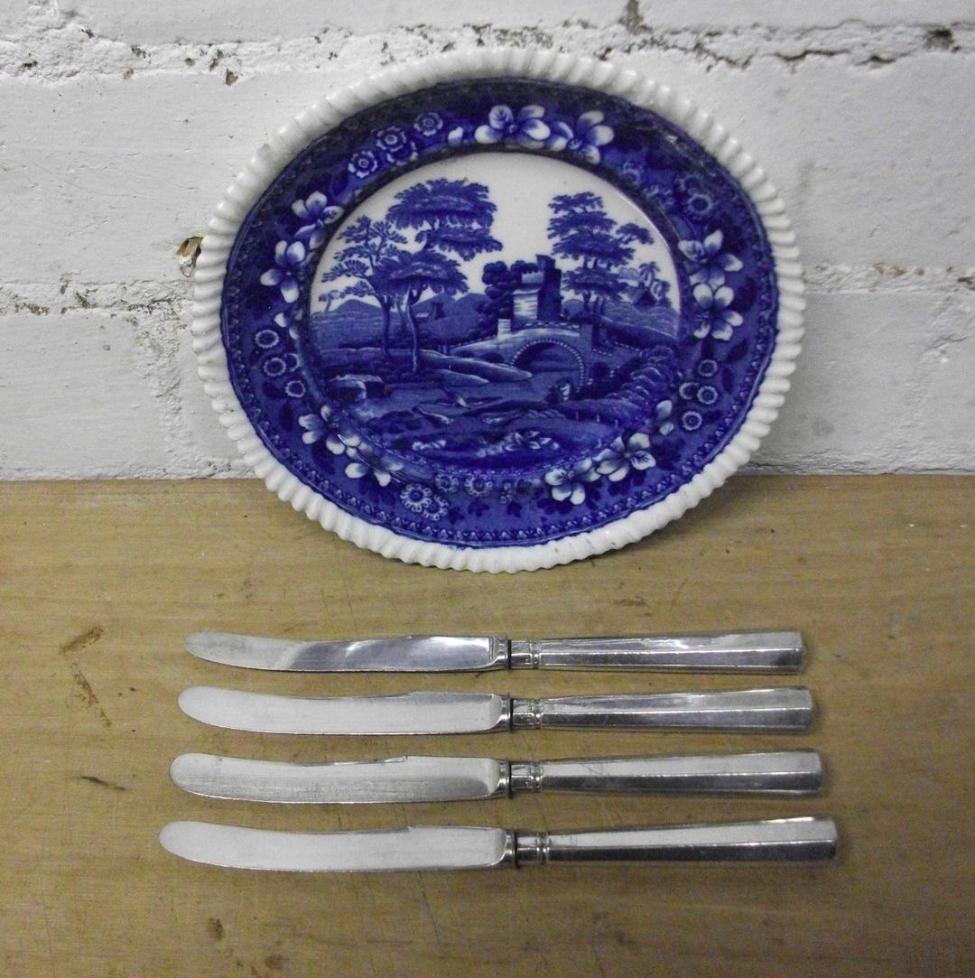 Edwardian Silver Plate Butter Knives X4. Early 20th Century EPNS ...