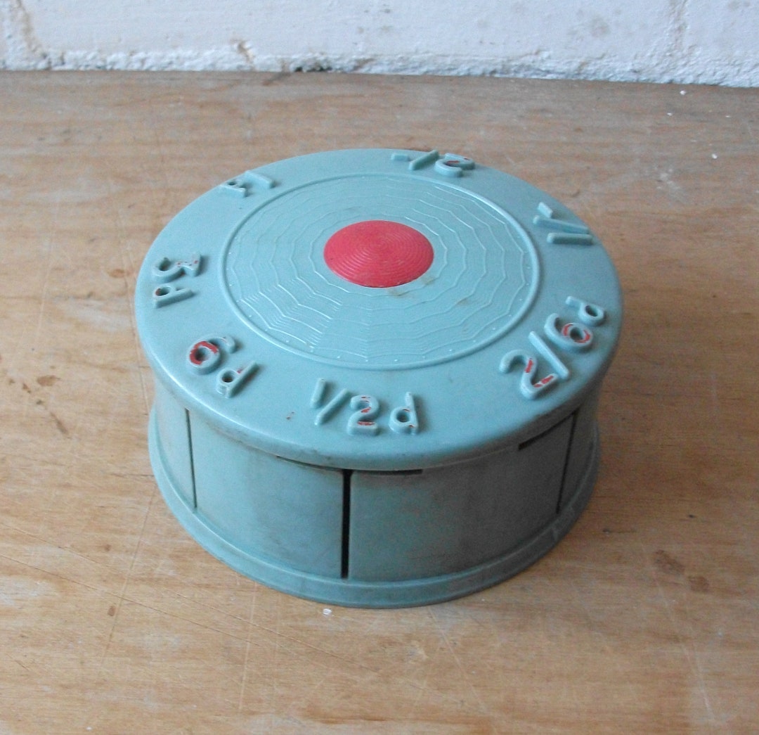 1960s Money Organiser. Pre-decimal Money Box. Vintage Plastic ...