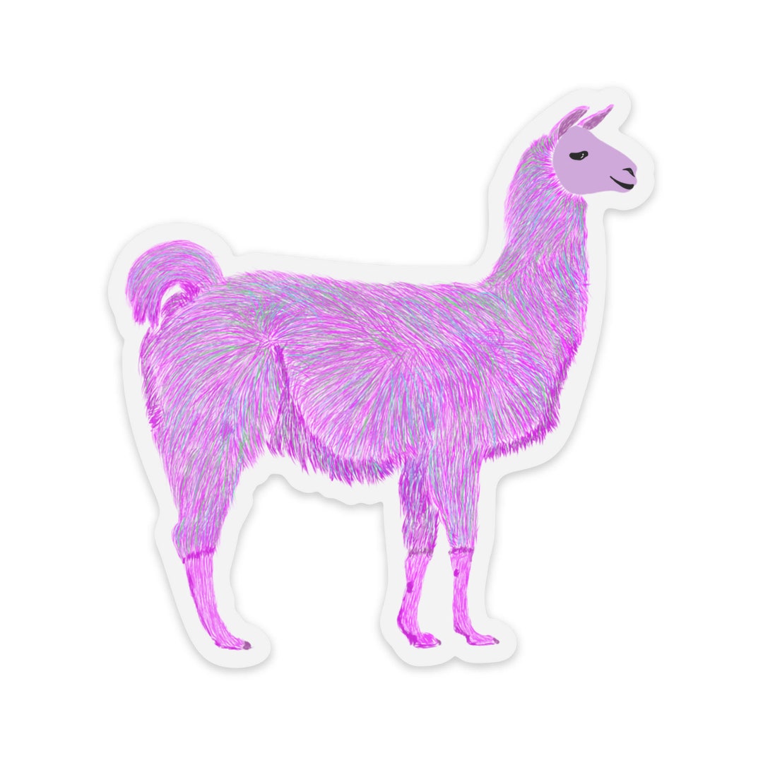 No Drama Llama Sticker, Llama Sticker, Decal, Car Decal, Cooler Sticker ...