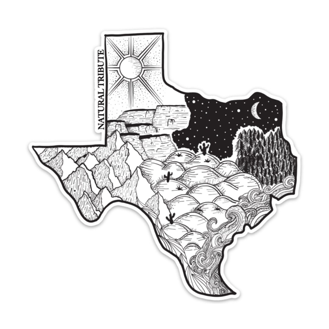 Texas Sticker - Etsy