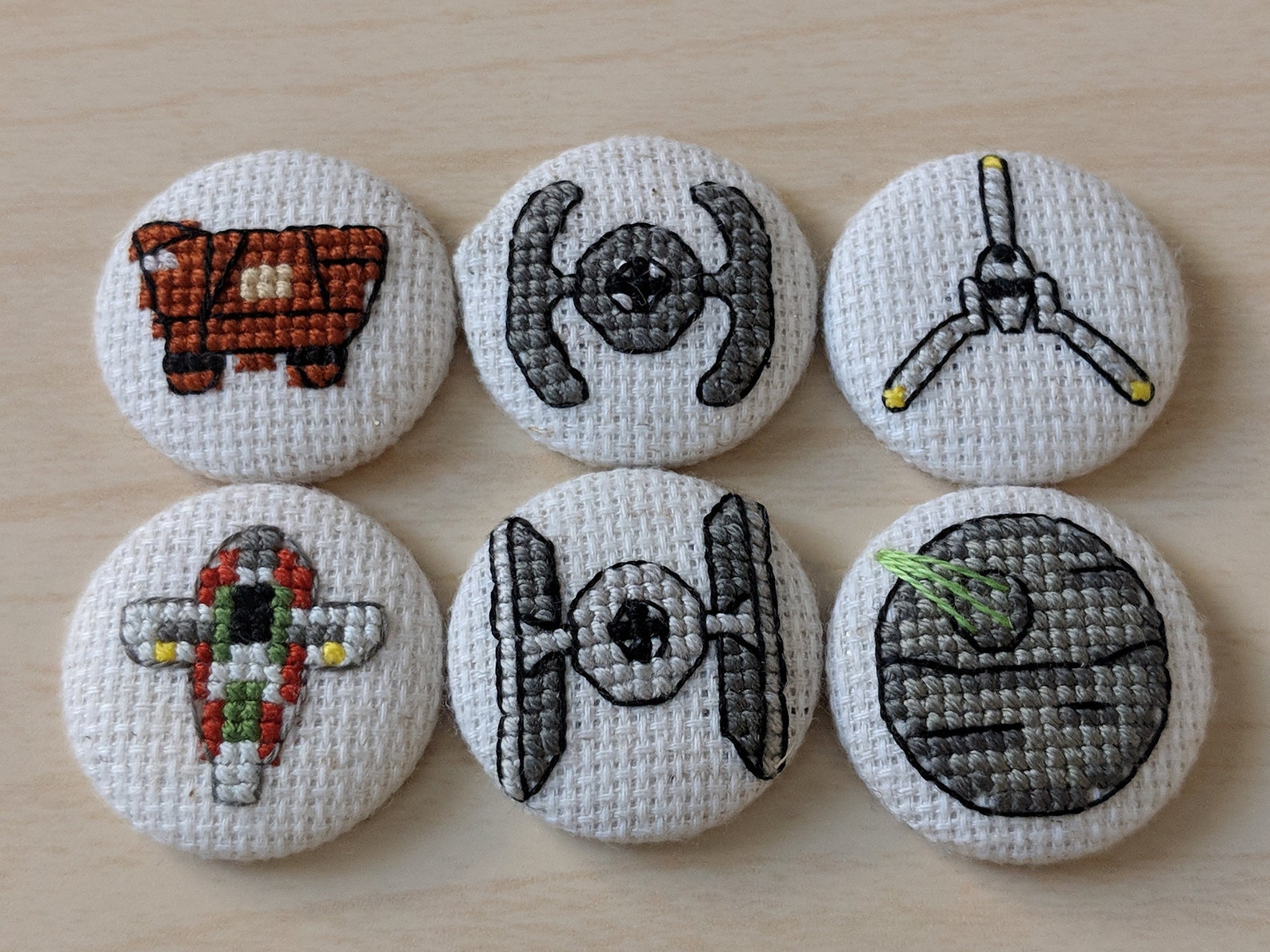 Tiny Tie Fighter Cross Stitch Pattern - Etsy