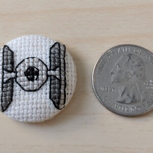 Tiny Tie Fighter Cross Stitch Pattern - Etsy