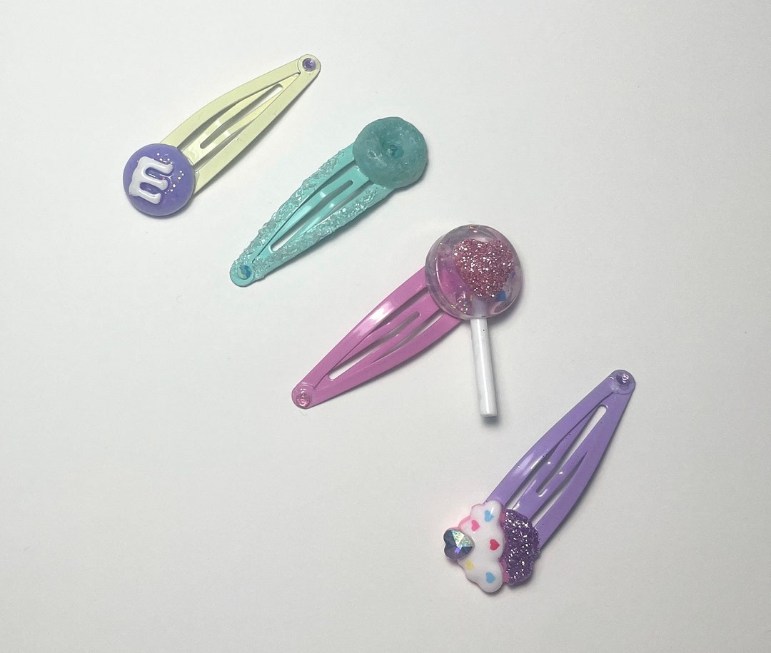 Pastel Candy Hair Clip Set | Kawaii Candy Barrettes - Etsy